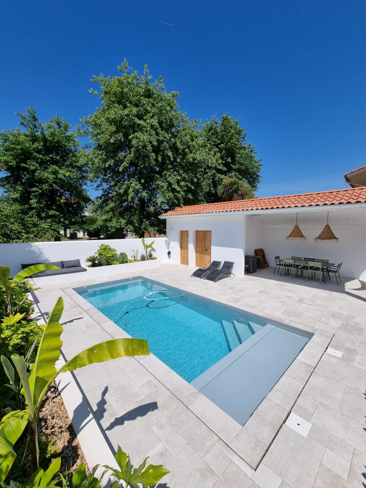 Basque house from the 1930s, swimming pool - Maison Sud Ouest